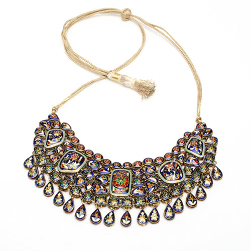 22k Gold and Uncut Diamond Hira Necklace — Amrita Singh Jewelry and ...